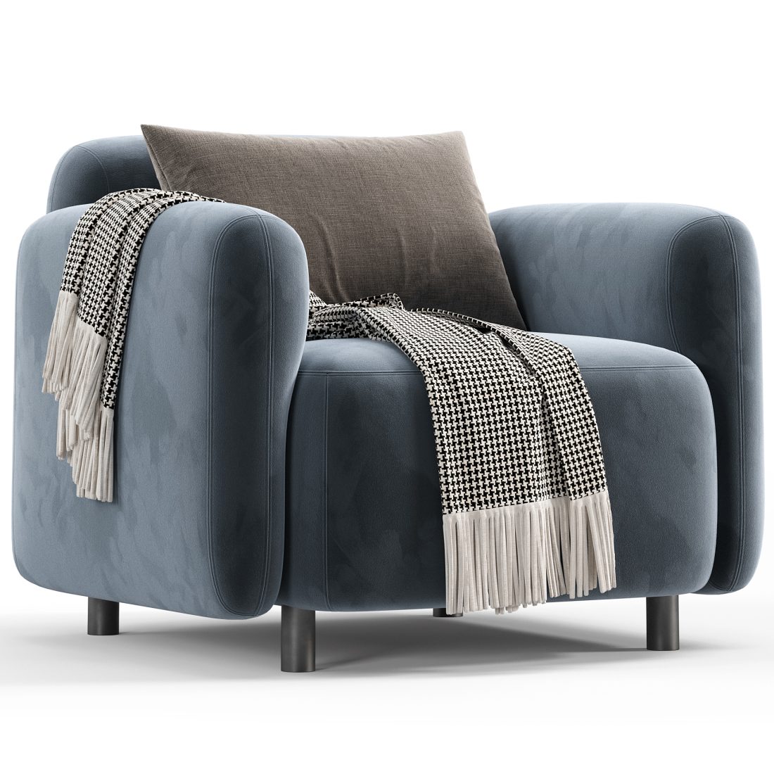 Pipel Armchair - 3D Model for VRay, Corona