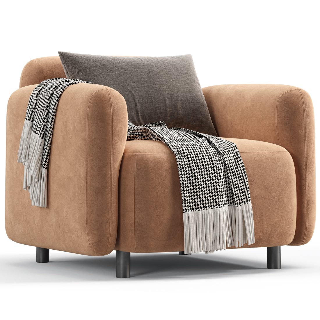 Pipel Armchair - 3D Model for VRay, Corona