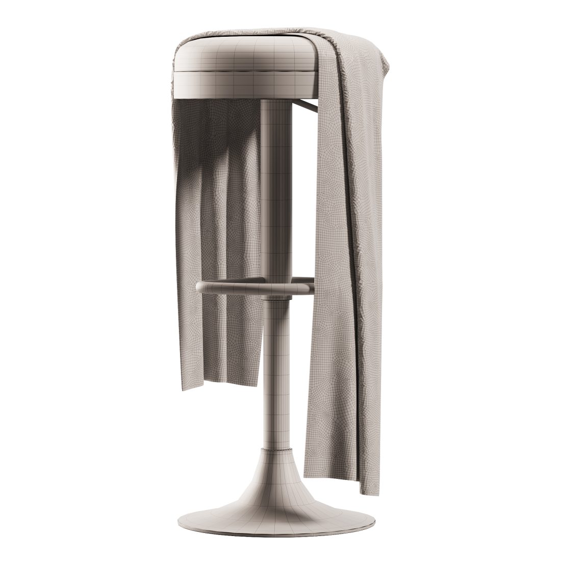 Bar Stool Bree Black 3D Model for Corona | CGMood