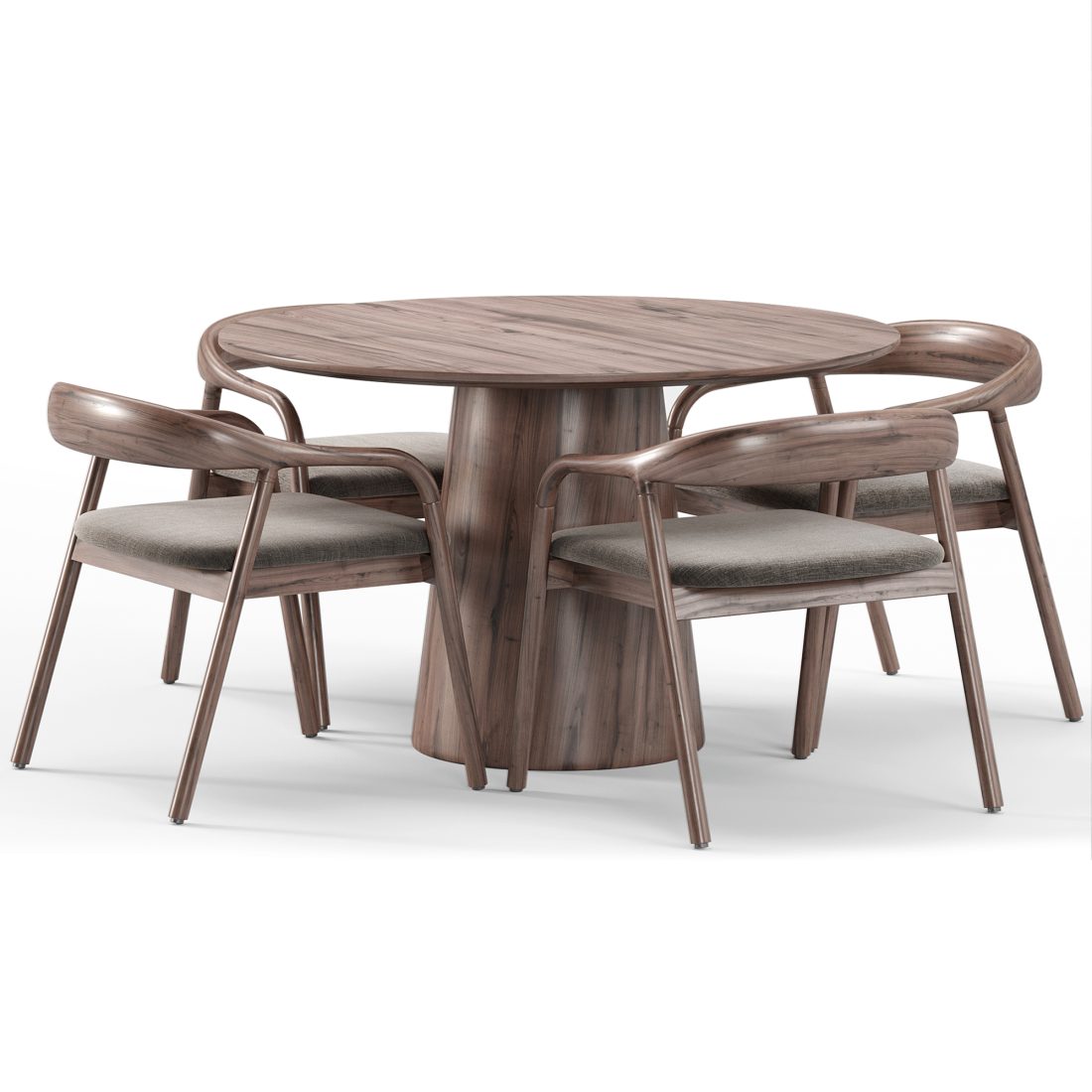 Kasl Chair And Lori Table 3D Model for VRay, Corona | CGMood