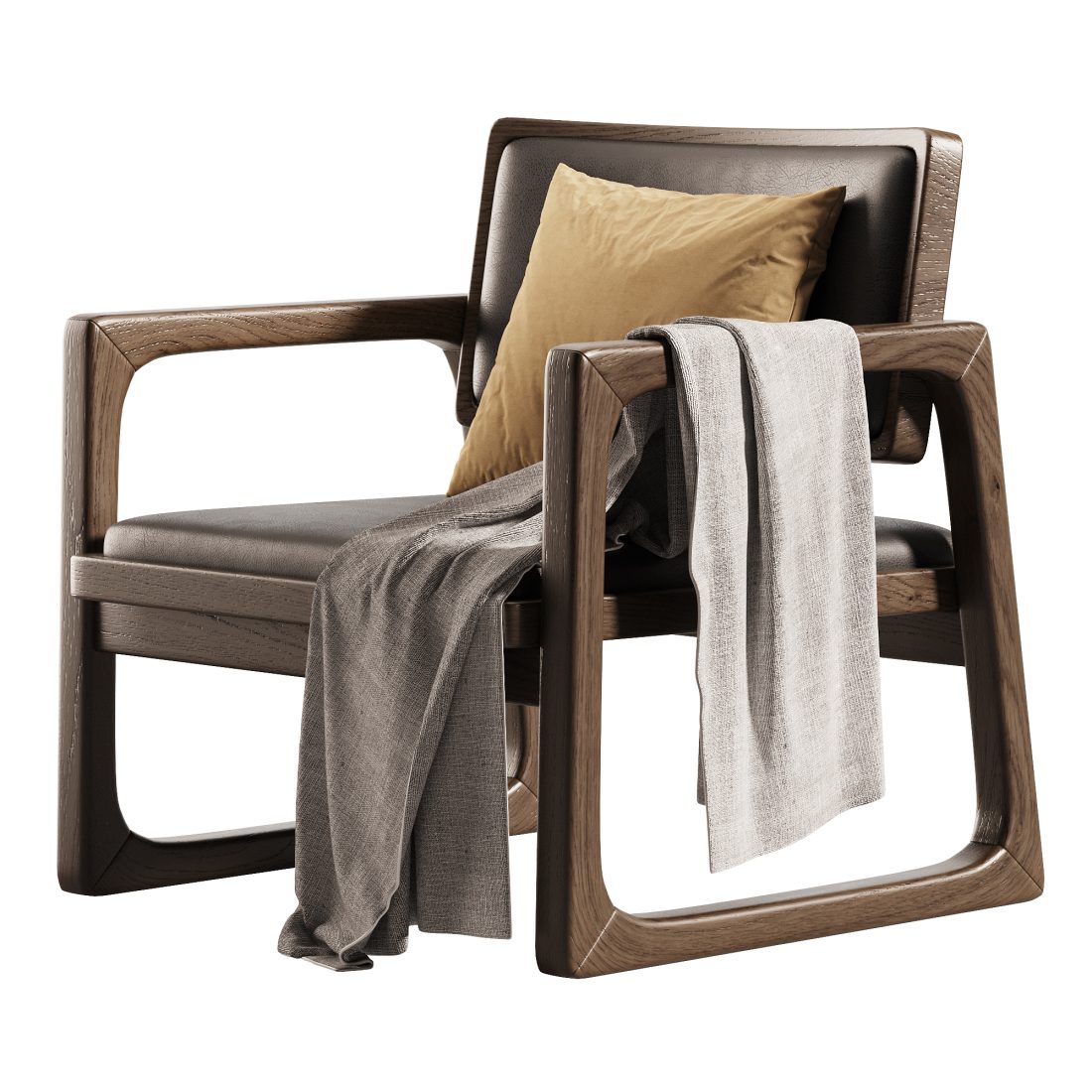Zara Home Lounge Chair 3D Model for Corona | CGMood