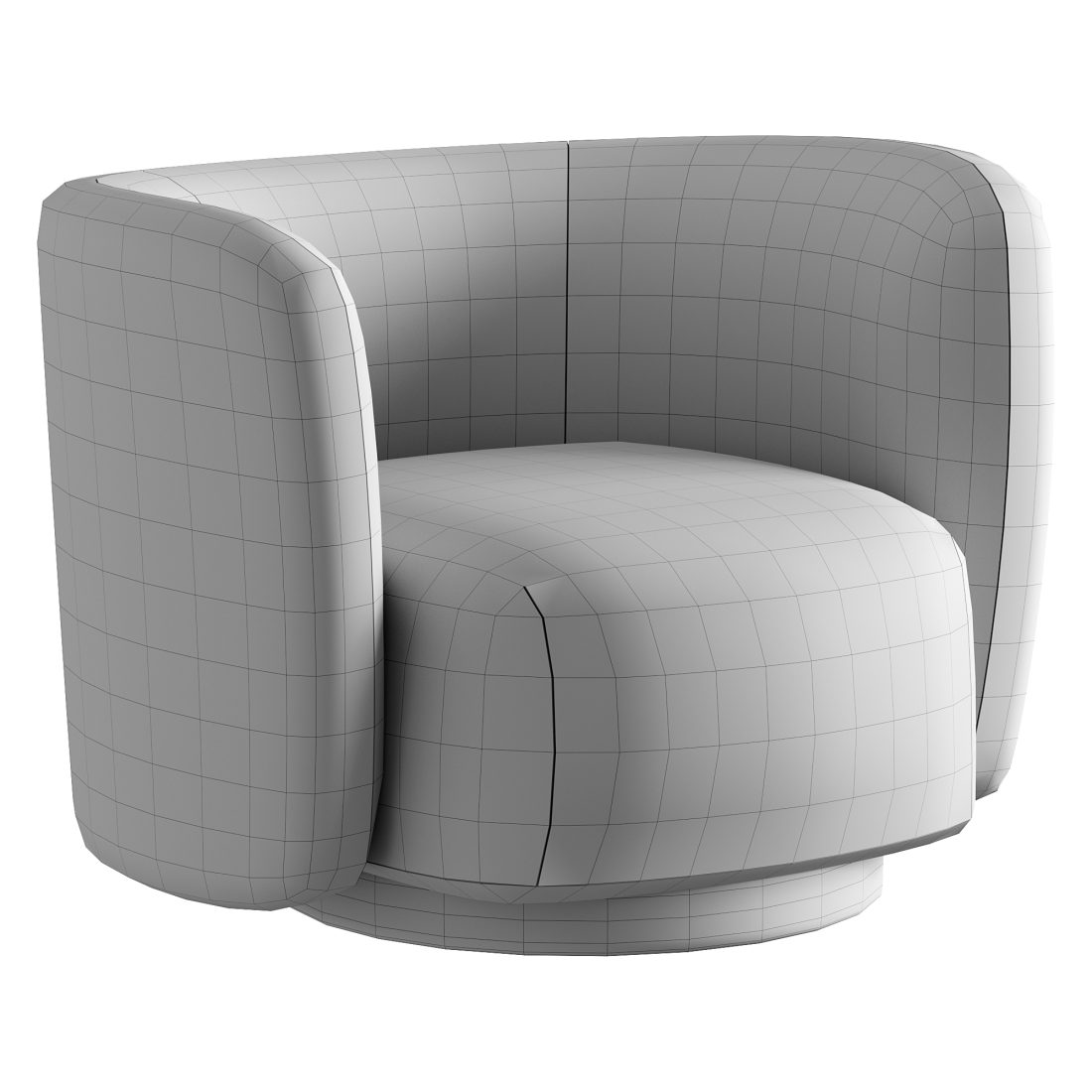 Lucca Armchair - 3D Model for Corona