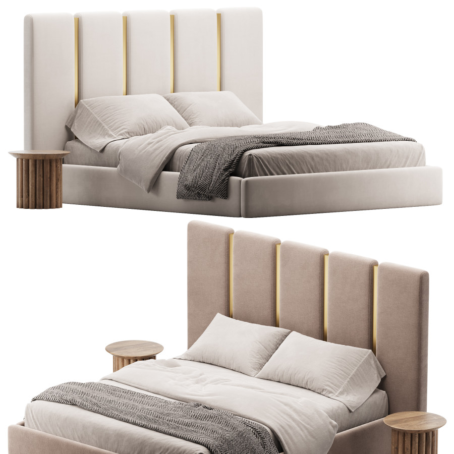 Club Bed By Rugiano - 3D Model for Corona