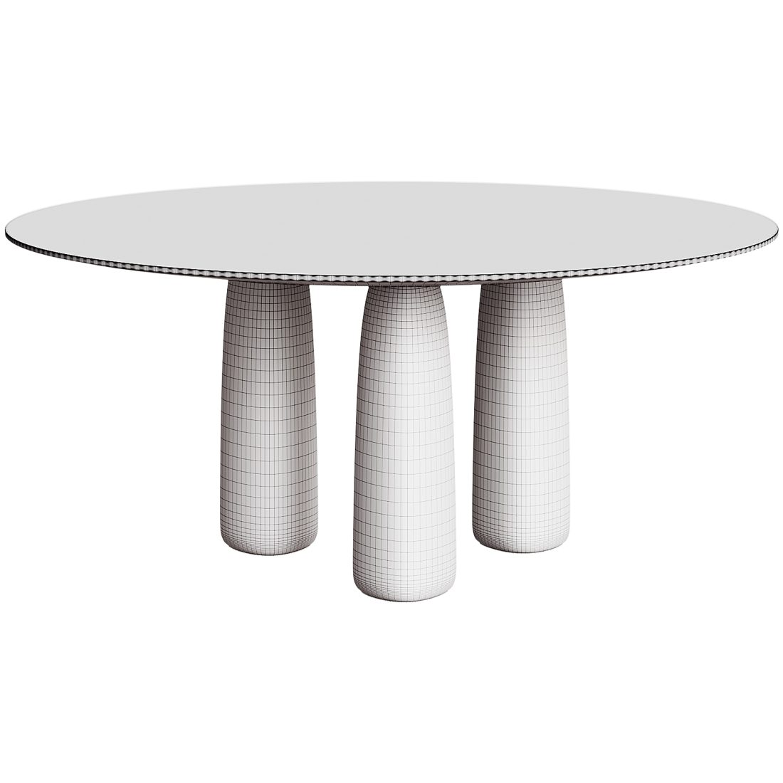 Monolith Dining Table By Poliform - 3D Model for Corona