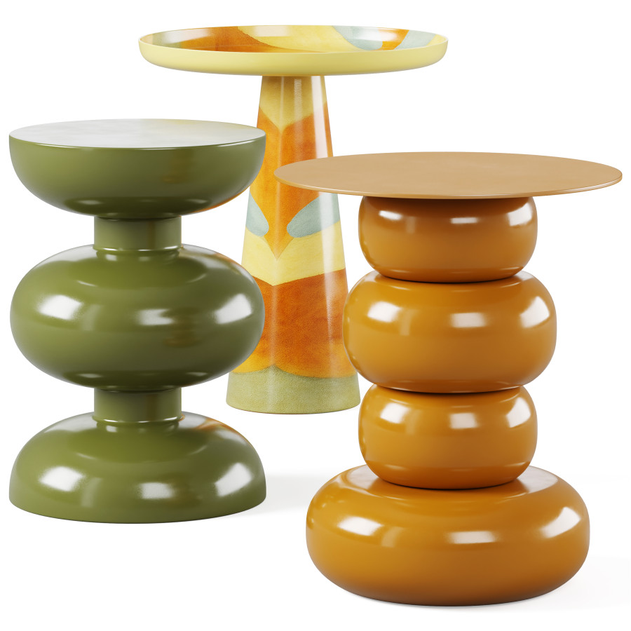 Alba Olonne And Brooke Side Table By Bloomingville - 3D Model for VRay ...