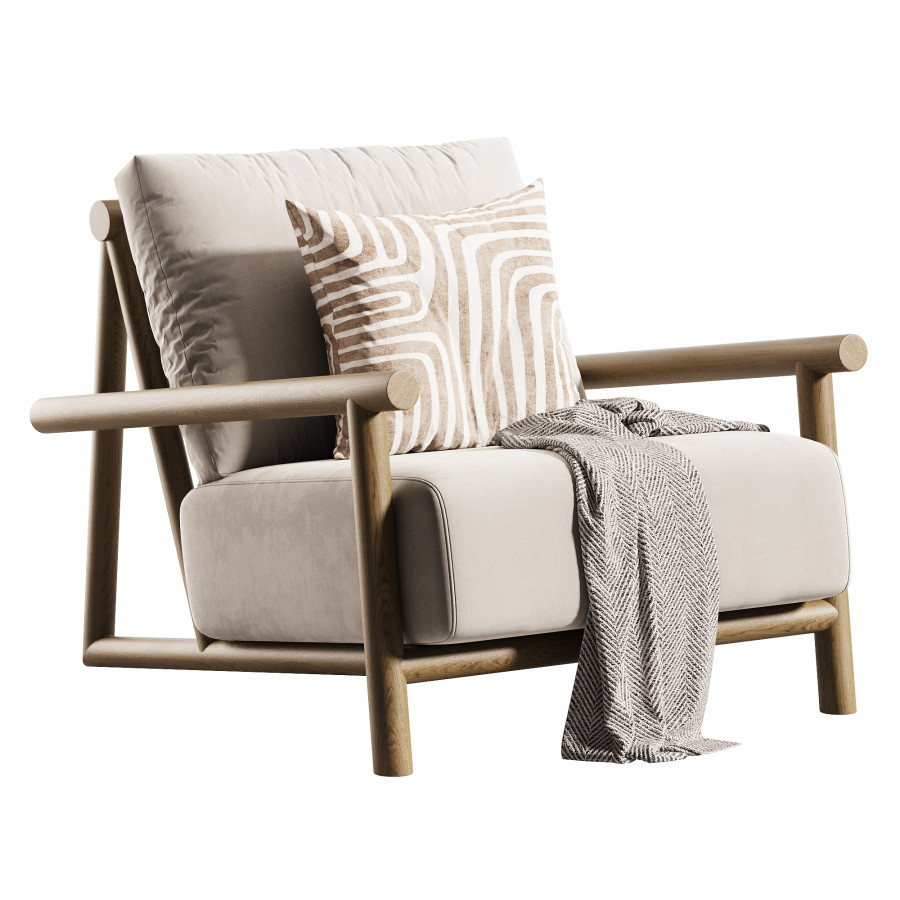 Cardiff Outdoor Chair - 3D Model for Corona