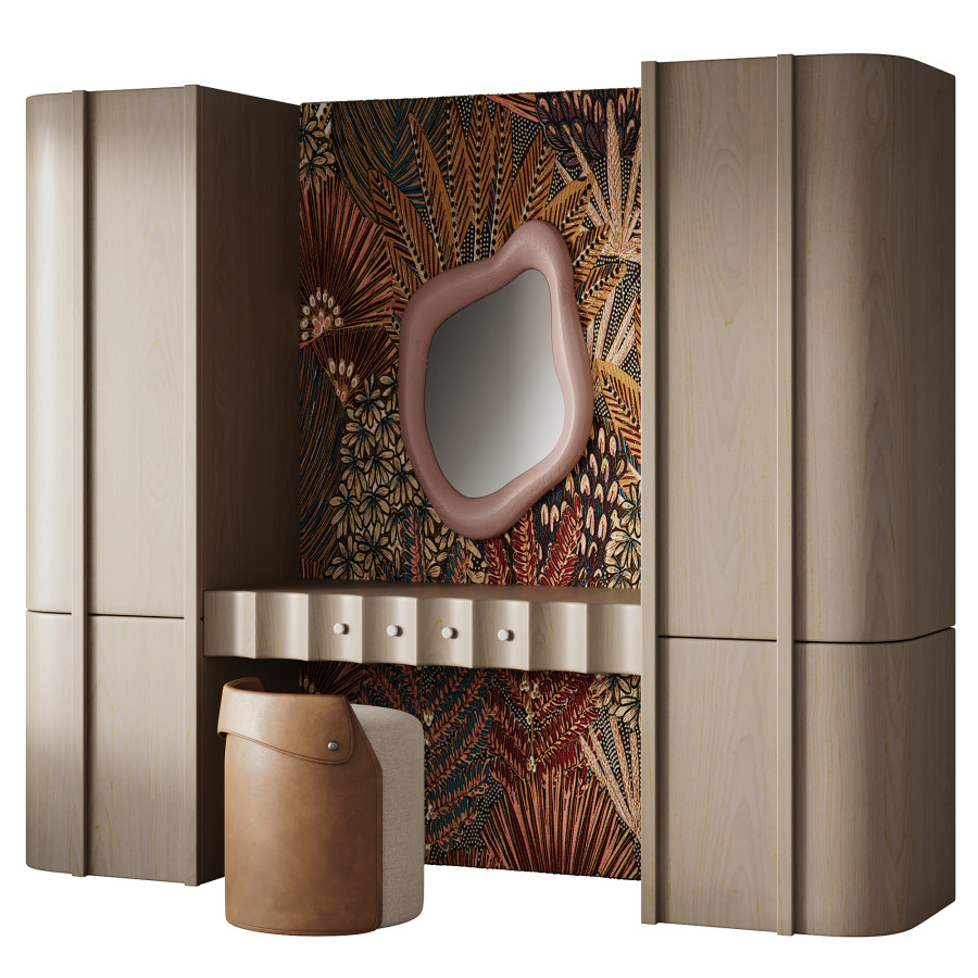 Dressing Table Set 01 3D Model for Corona | CGMood