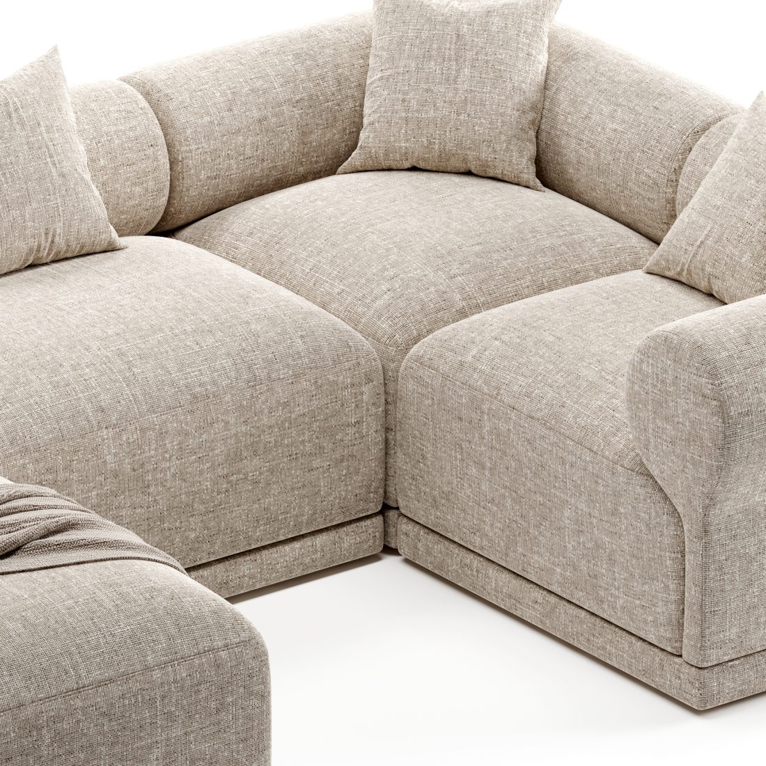Lugano Modular Sofa 3D Model for VRay | CGMood