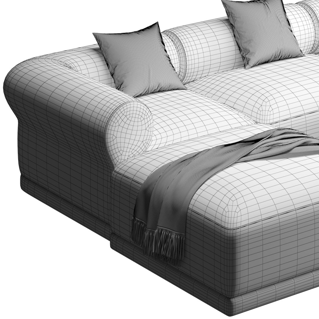 Lugano Modular Sofa 3D Model for VRay | CGMood