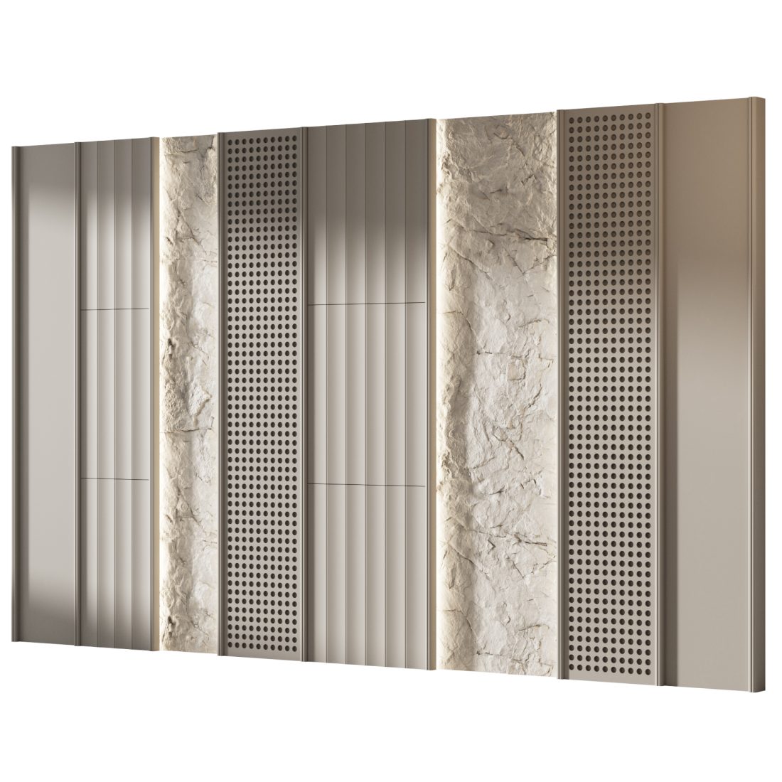 Decorative V82 Wall Panels 3D Model for VRay, Corona | CGMood