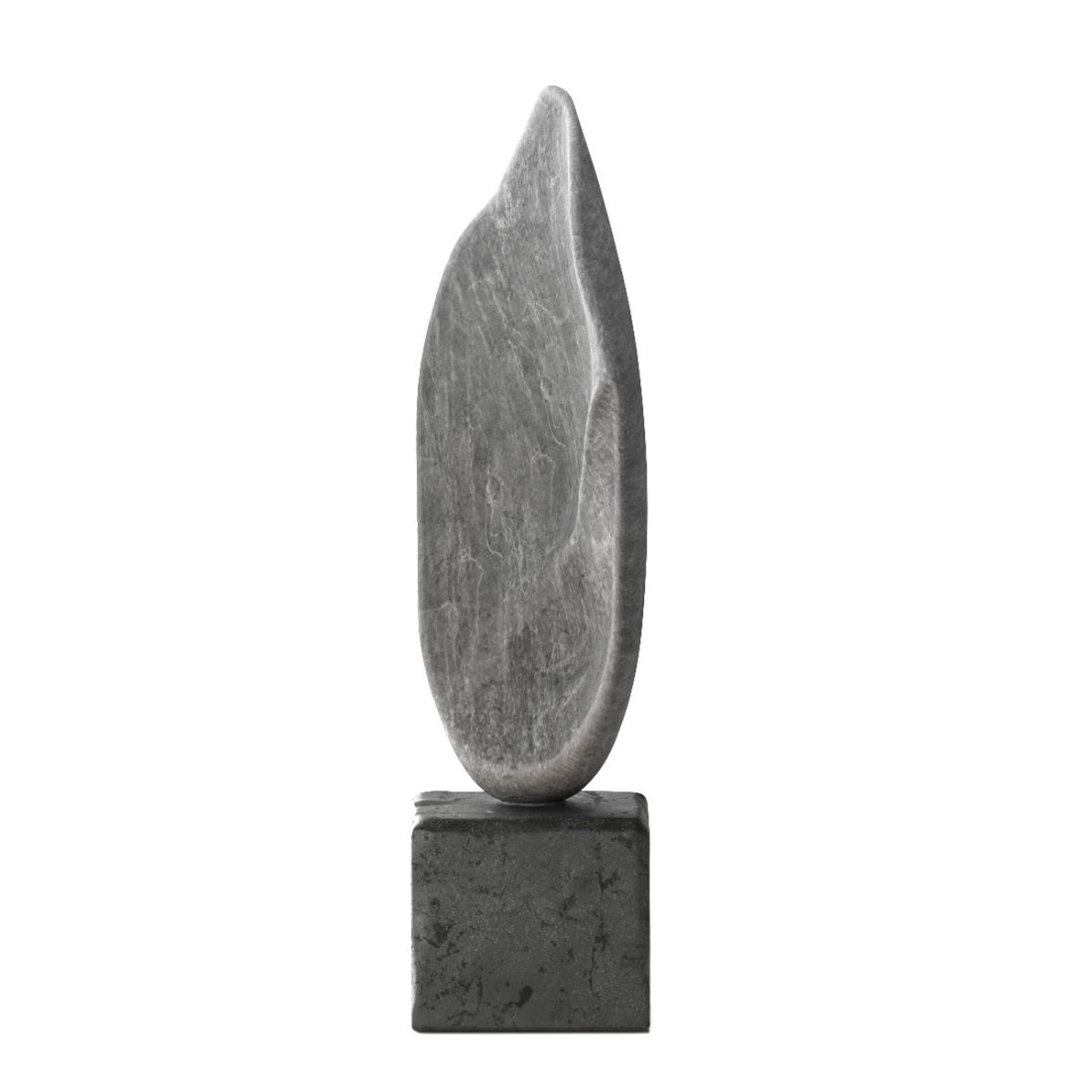 Abstract Sculpture Feather Shape-PBR Material - 3D Model for VRay, Corona