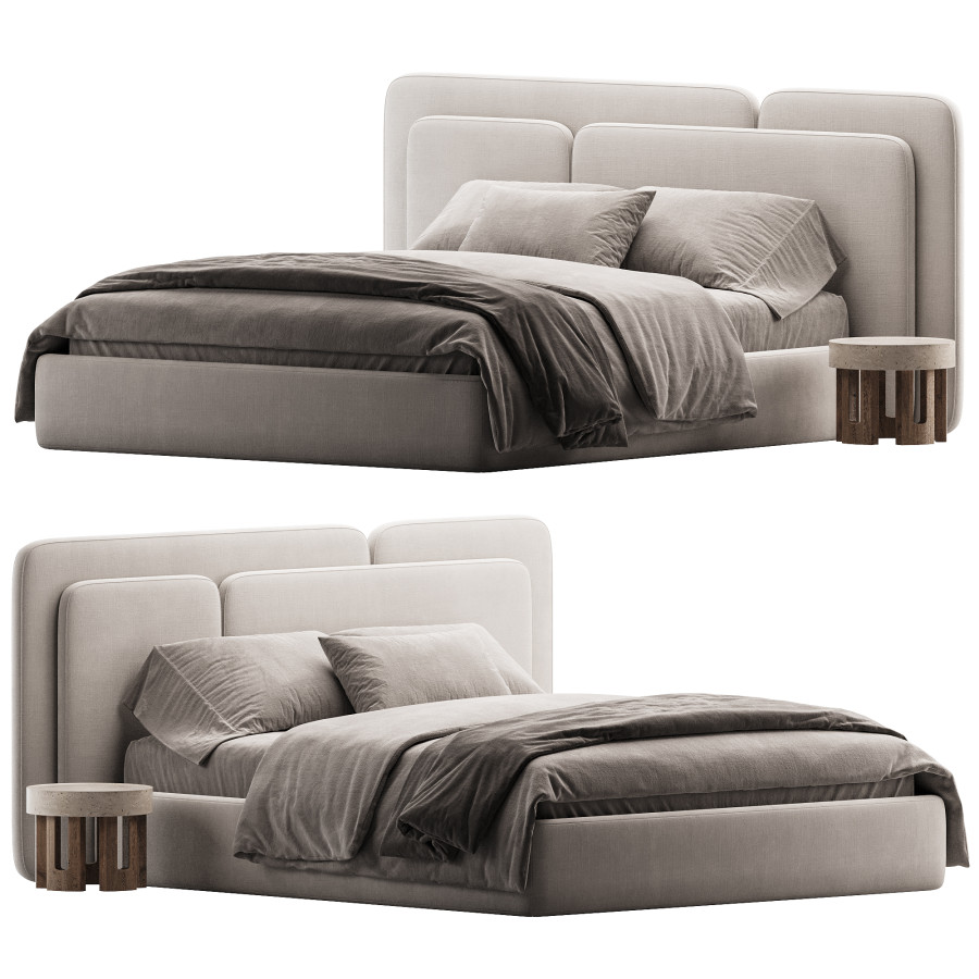 Gemini Bed - 3D Model for Corona