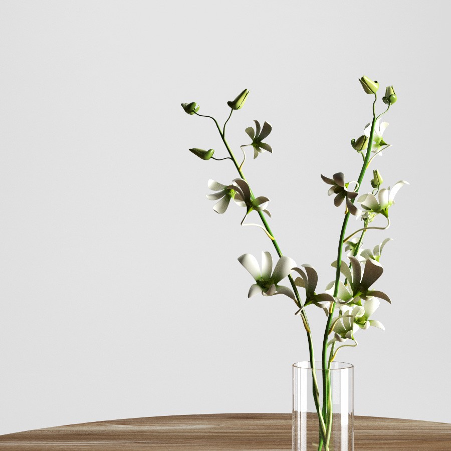 Flute Wood Table By Sovet Italia - 3D Model for Corona