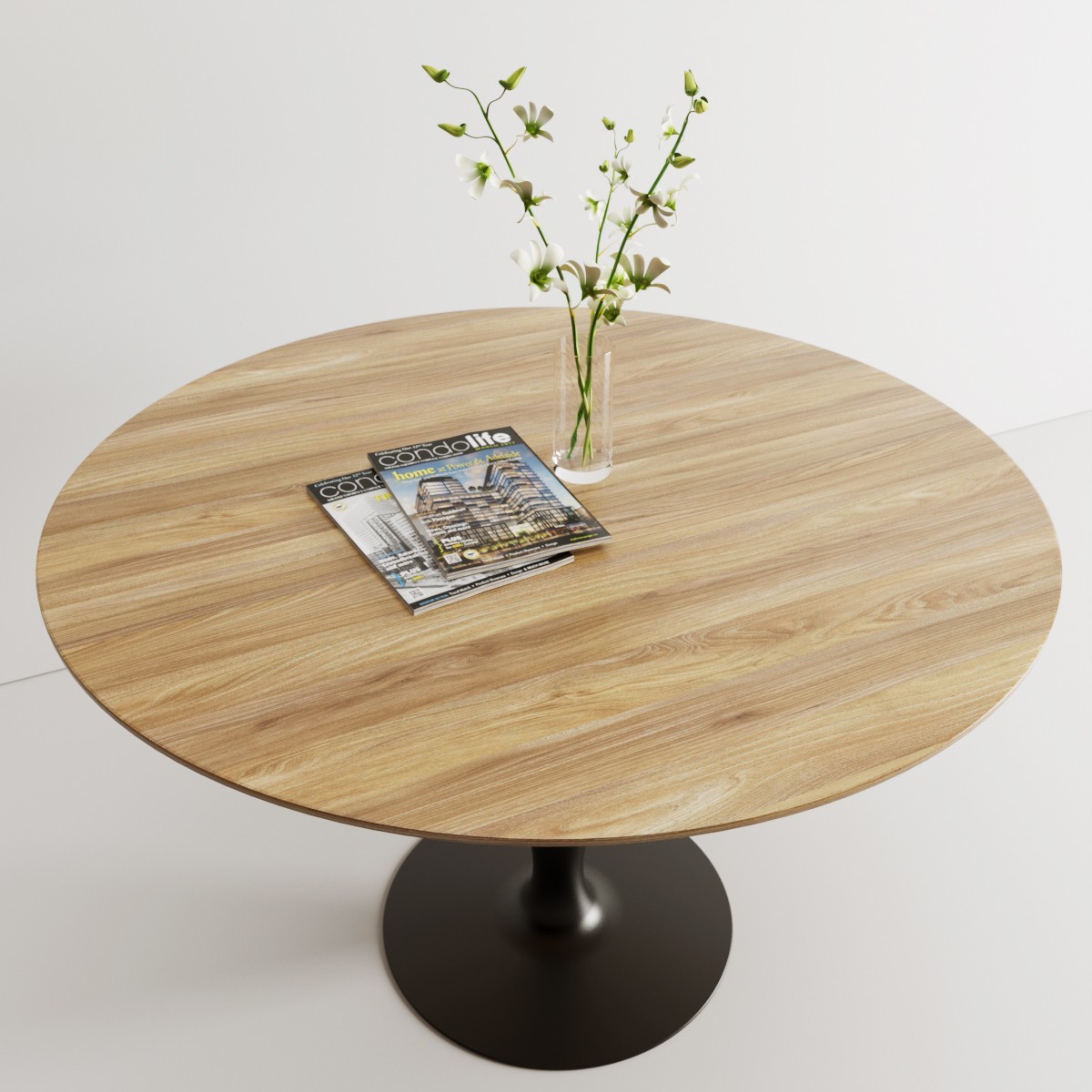 Flute Wood Table By Sovet Italia - 3D Model for Corona