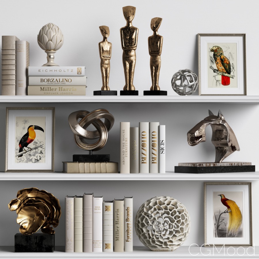 Decor Set 63 3d Model For Vray 0423