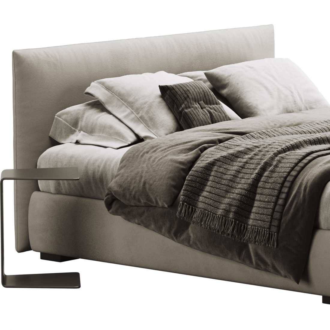 Meridiani Scott Bed - 3D Model for VRay, Corona