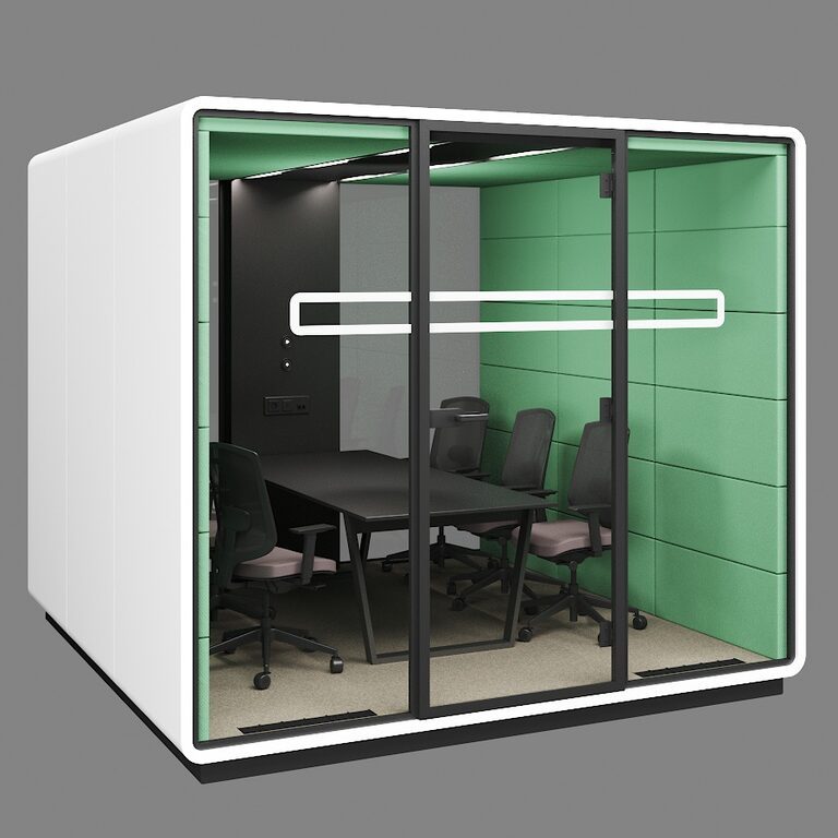 Mikomax Smart Office | Hush Meet L - 3D Model for VRay, Corona