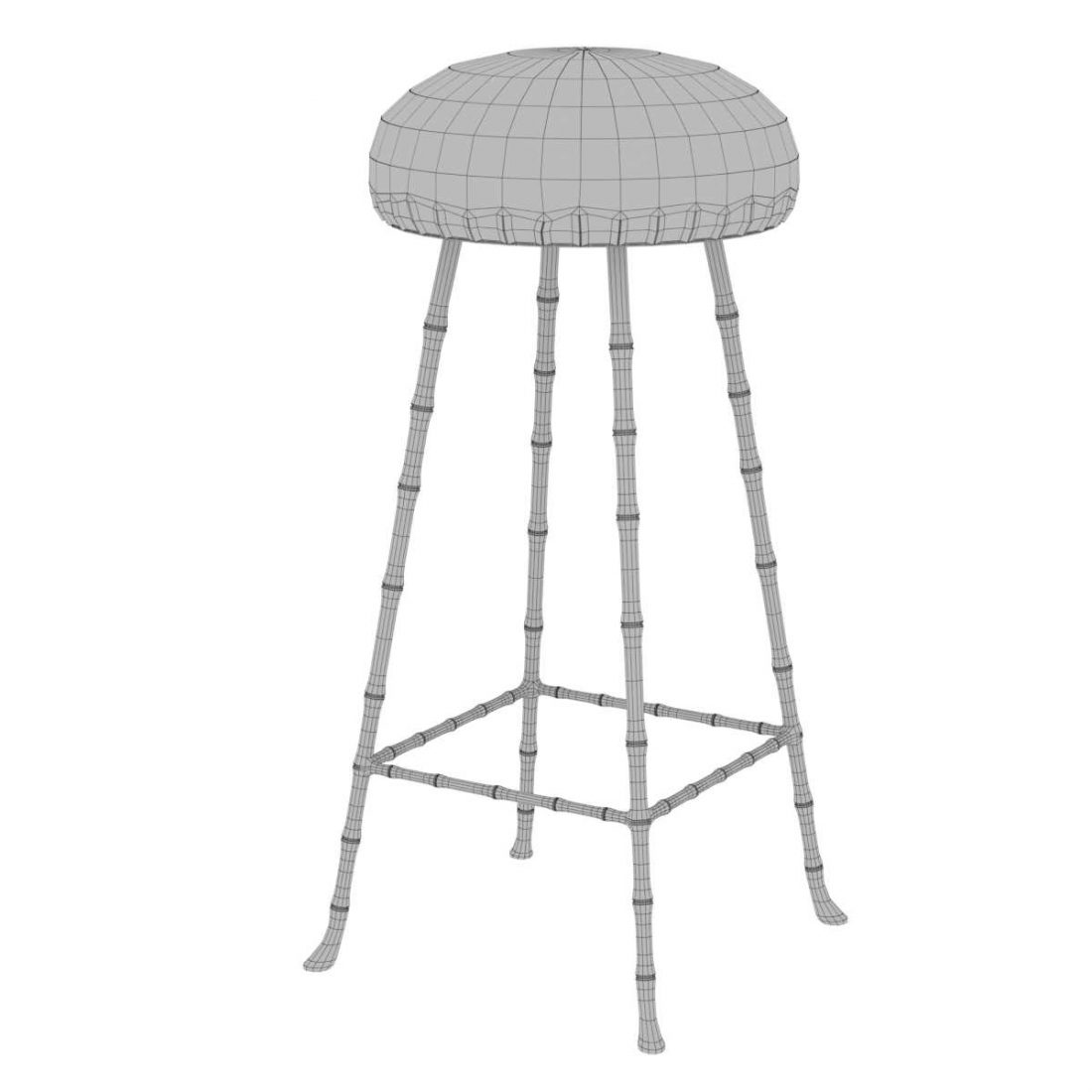 Rose Uniacke High Upholstered Bar Stool 3D Model for Corona | CGMood