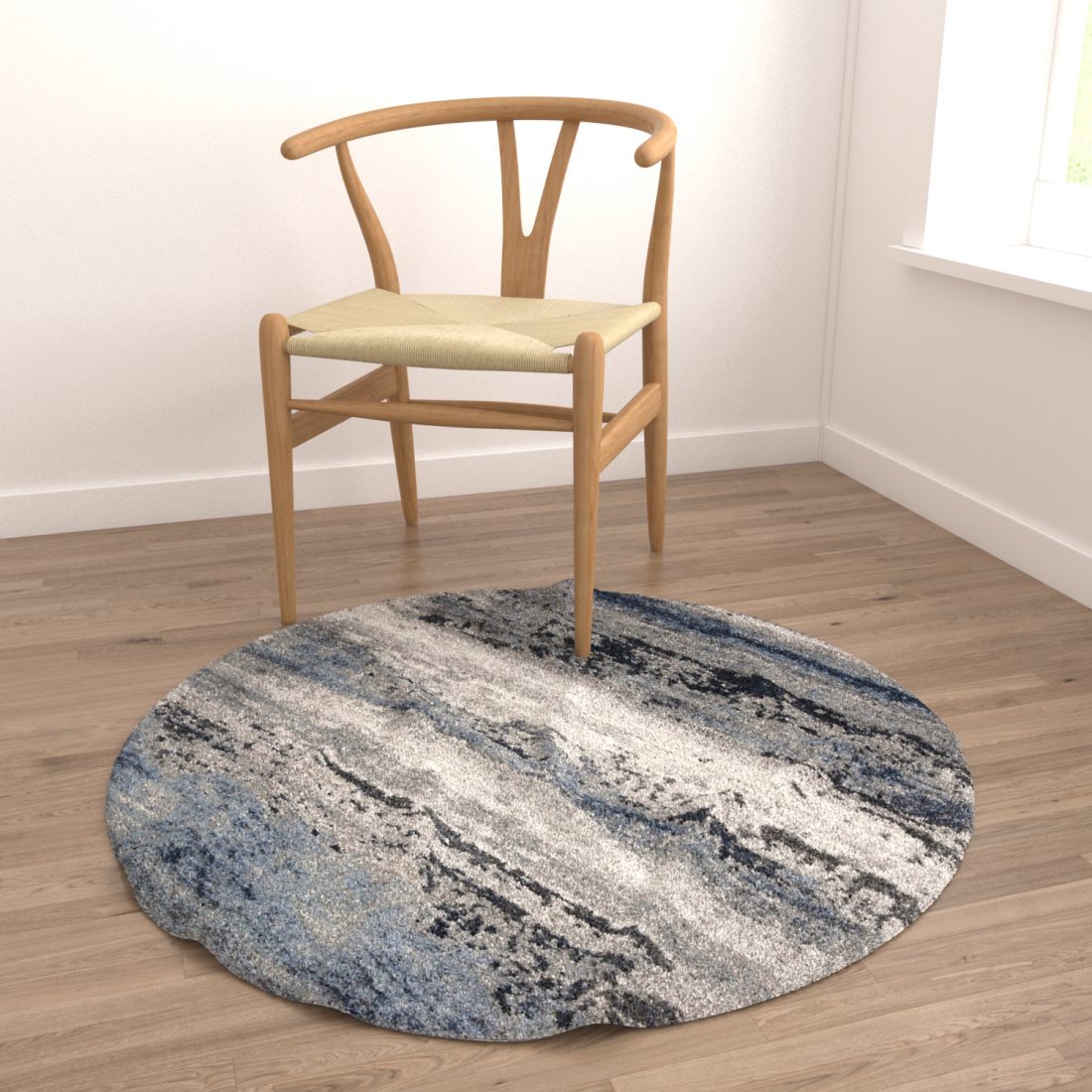 Round Rug Set 100 - 3D Model for VRay, Corona