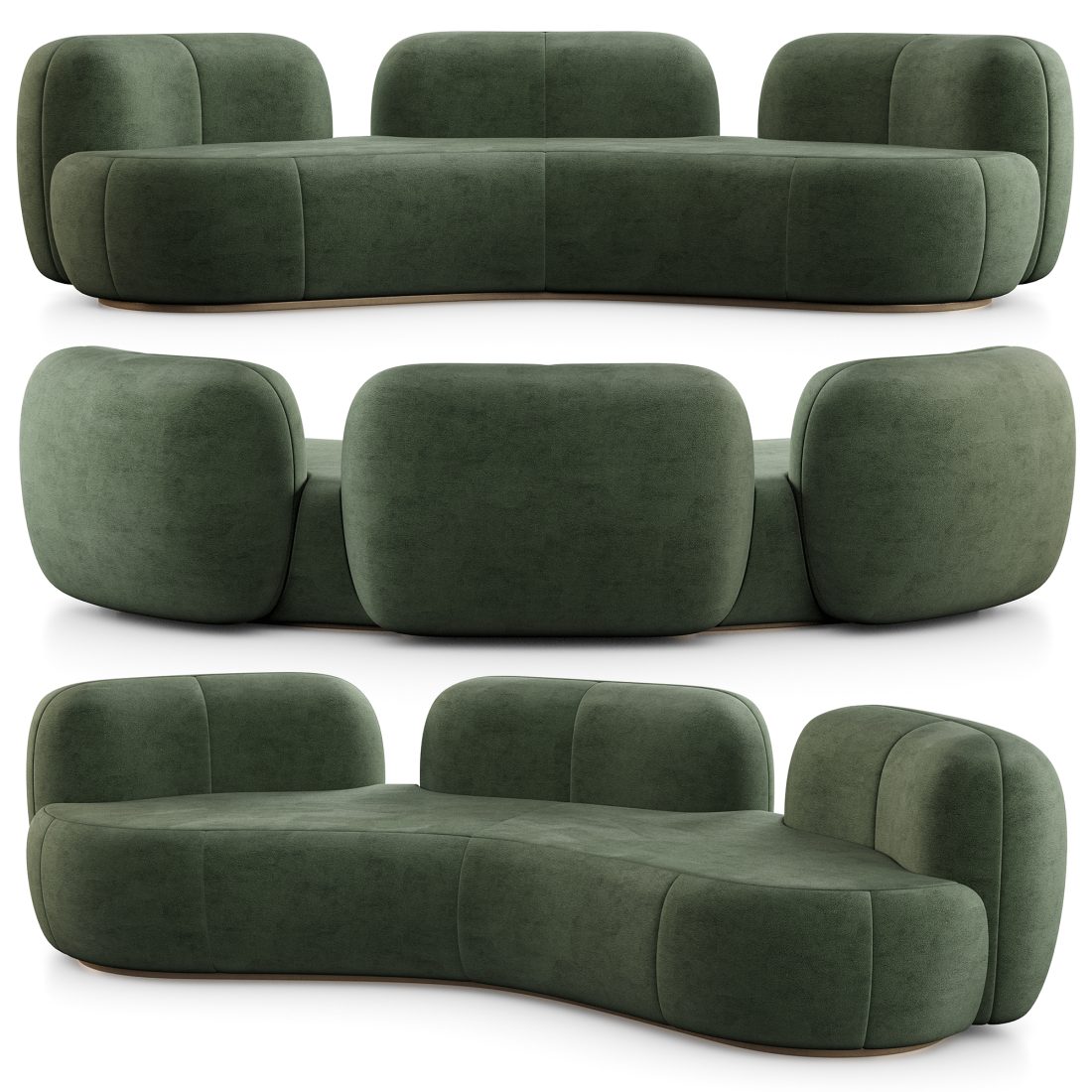 Tateyama Xl Sofa By Secolo 3D Model for Corona | CGMood