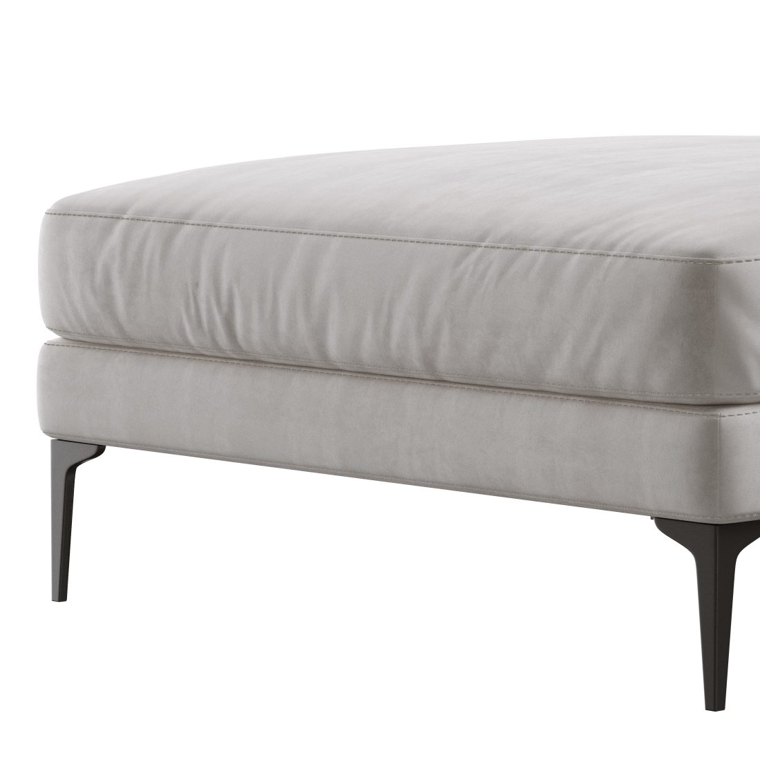 West Elm Andes Ottoman 3D Model for VRay, Corona | CGMood