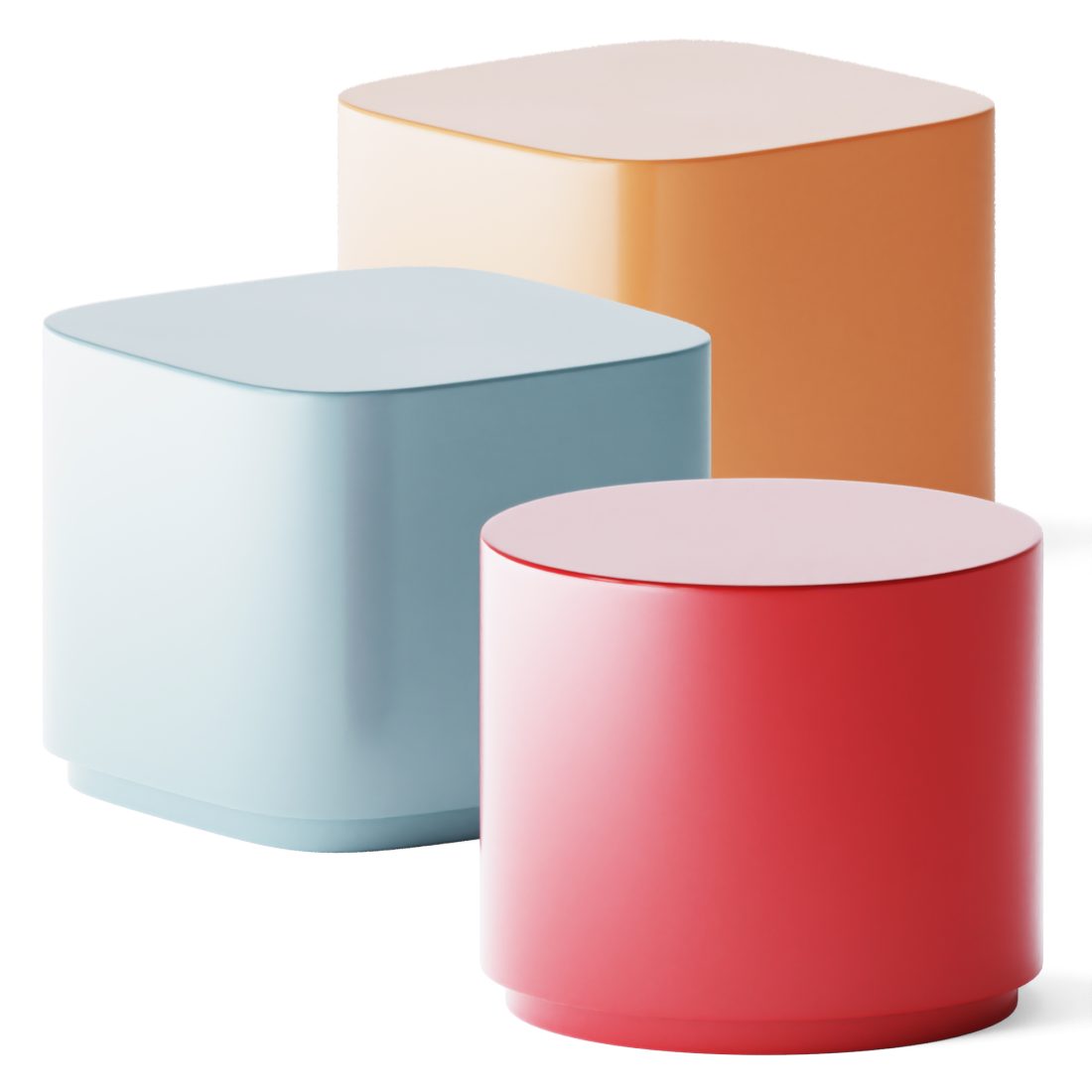 Bobo Coffee Tables By Meridiani - 3D Model for Corona