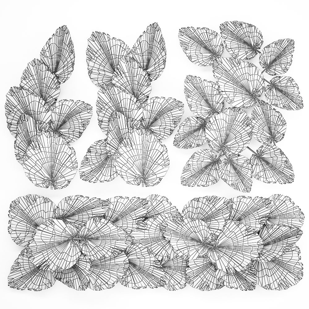 Wall Panel Made Of Dry Palm Leaves 227 - 3D Model for VRay