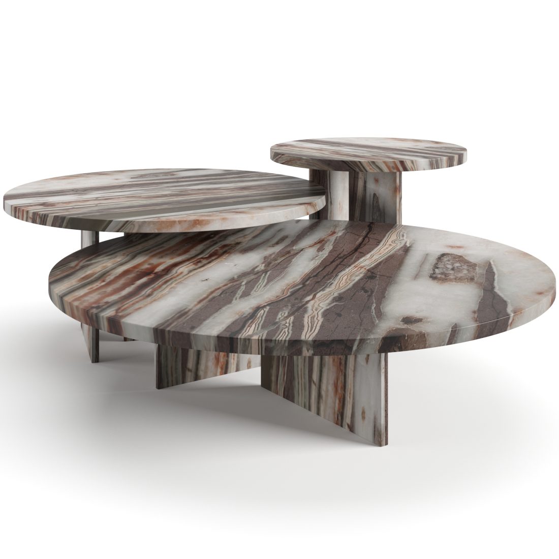 Baxter Tebe Coffee Tables Set 3D Model for VRay, Corona | CGMood