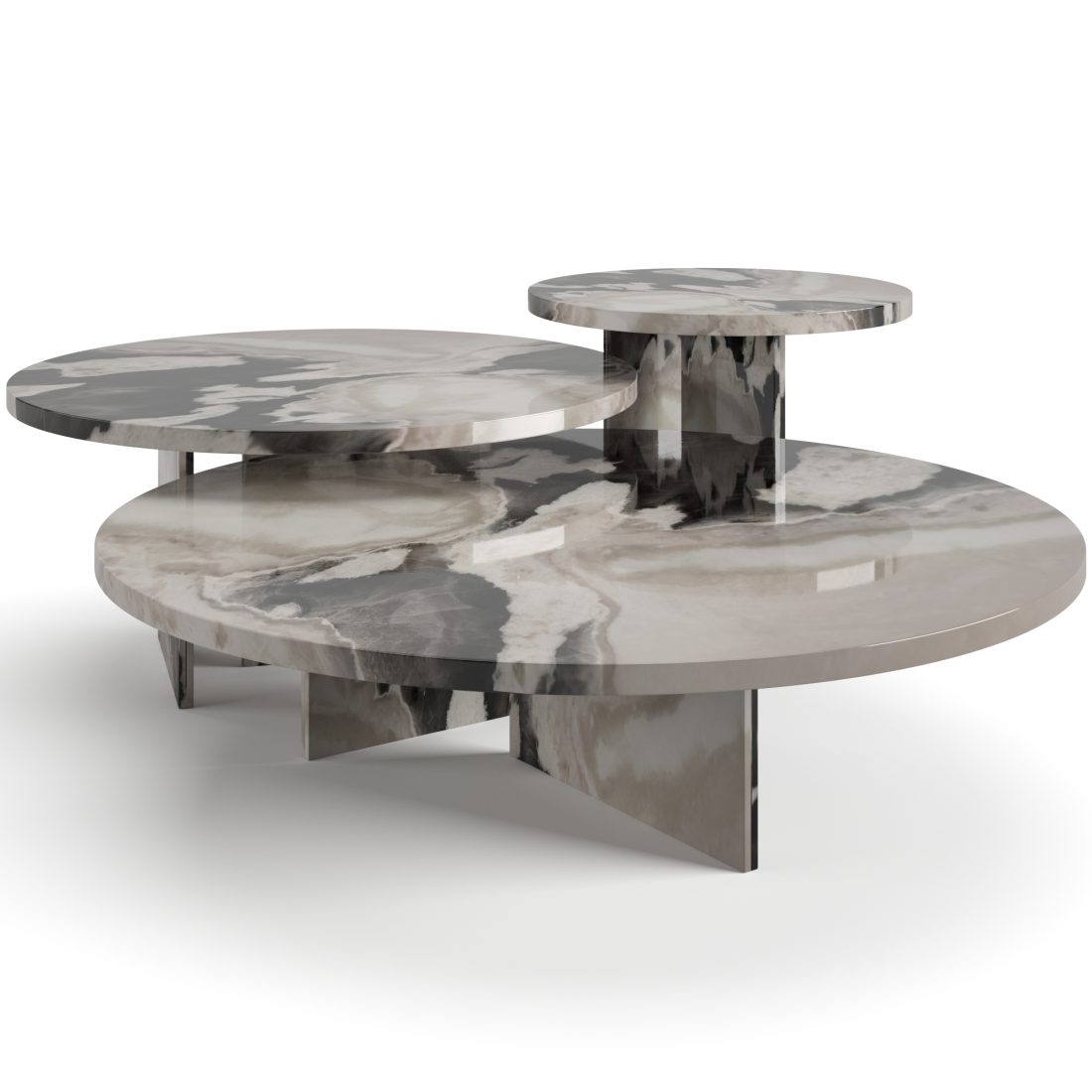 Baxter Tebe Coffee Tables Set 3D Model for VRay, Corona | CGMood