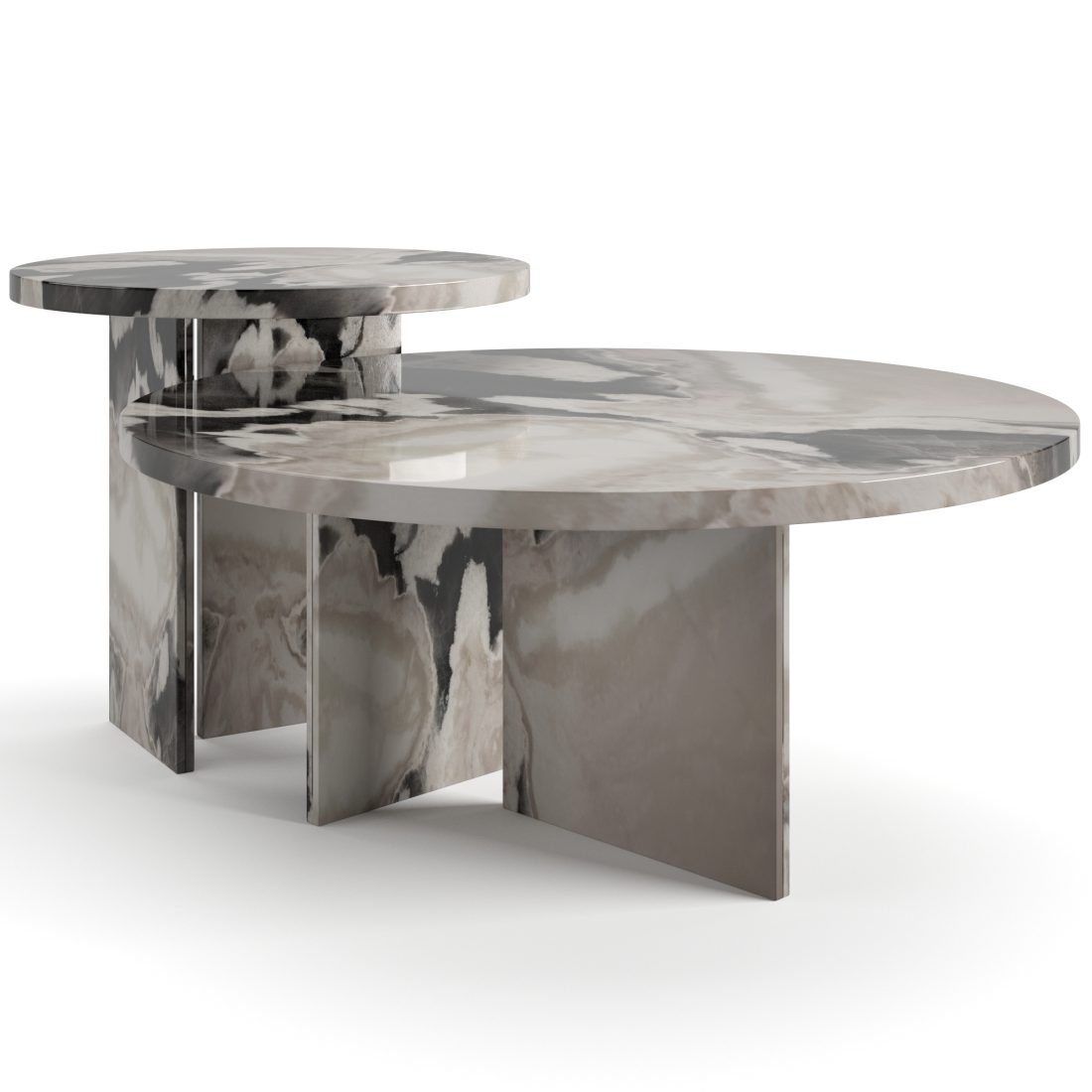 Baxter Tebe Coffee Tables Set 3D Model for VRay, Corona | CGMood