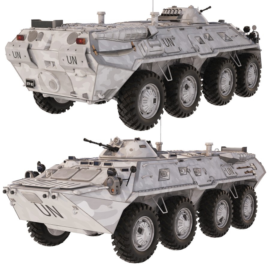 Btr 80 1985 3D Model for VRay | CGMood
