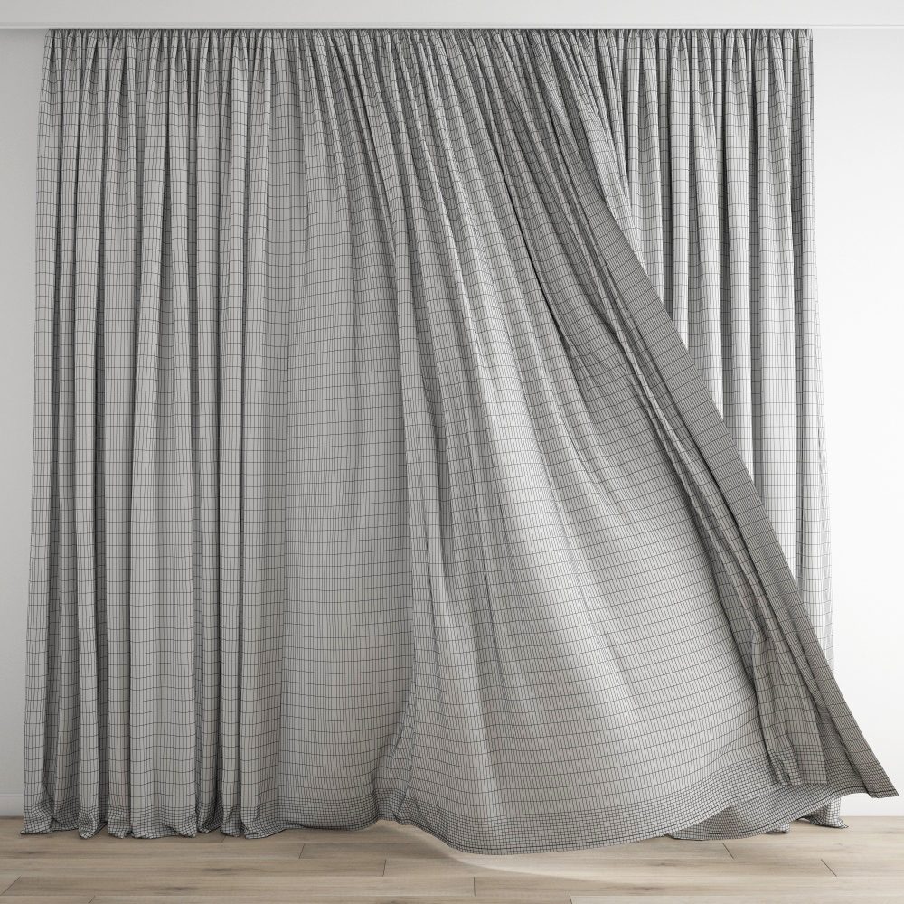 Curtain 400/wind Blowing Effect 11 3D Model for VRay | CGMood