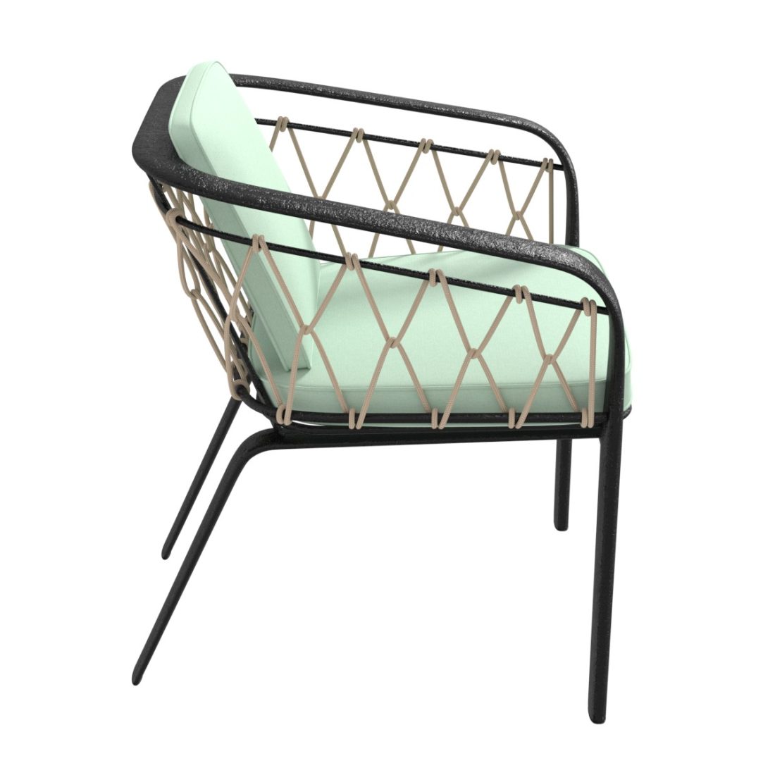 Tropitone Trelon Rope Dining Chair - 3D Model for Corona