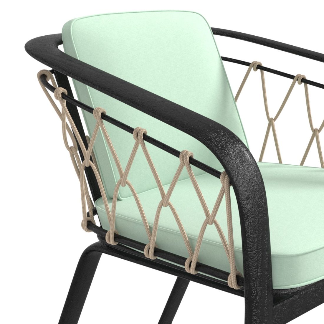 Tropitone Trelon Rope Dining Chair - 3D Model for Corona