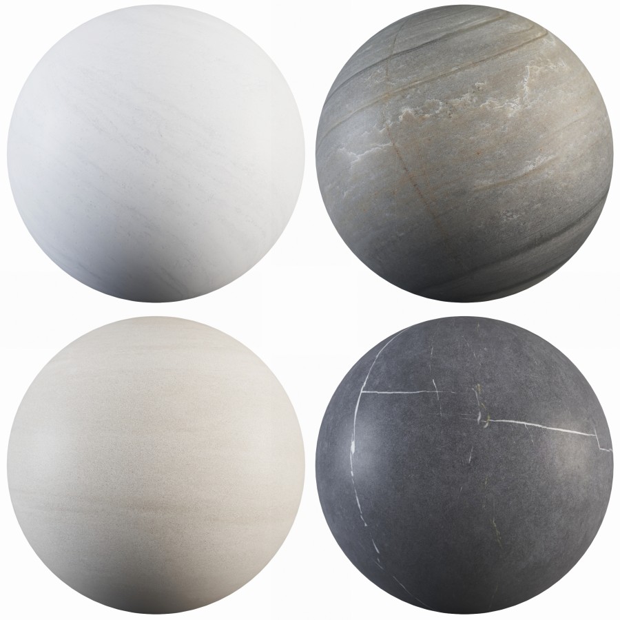 Collection Sandstone 01 - 3D Model for VRay