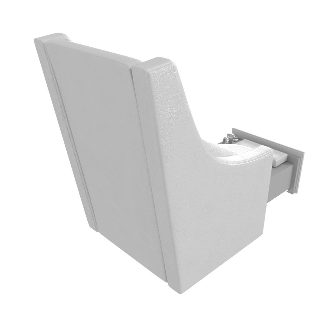 Salon Furniture Modern Wing Pedicure Spa Chair - 3D Model for Corona