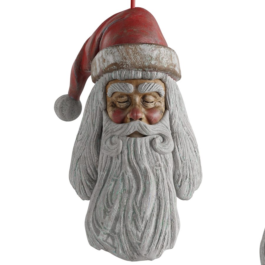 Pending Santa's Head - 3D Model for Corona