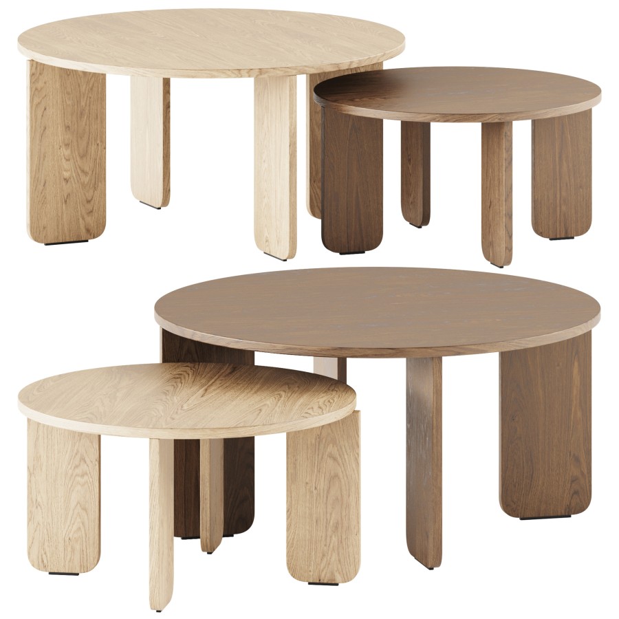 Kuvu Coffee Tables By Noo Ma - 3D Model for Corona