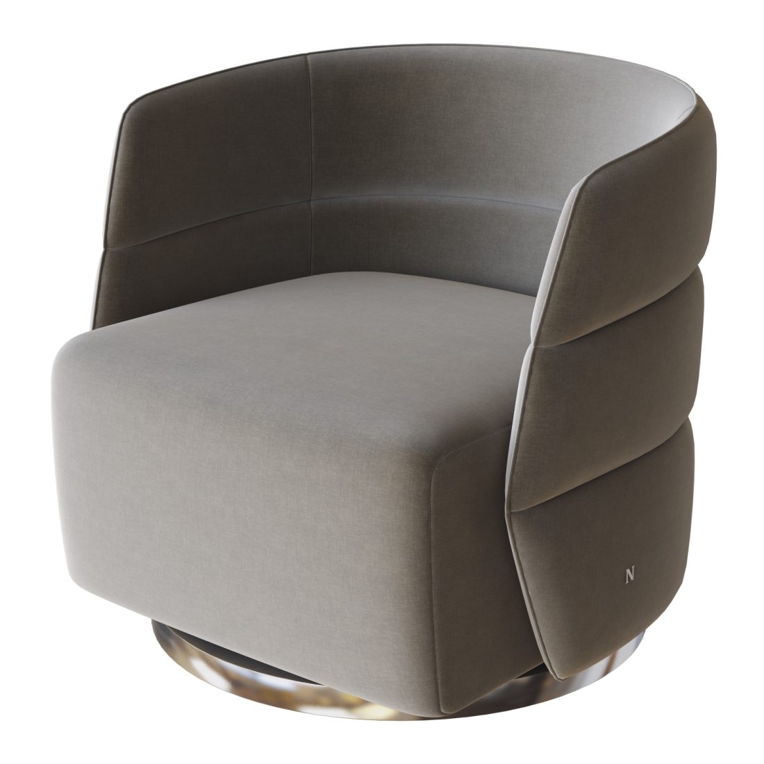 Couture Armchair By Natuzzi 3D Model for VRay, Corona | CGMood
