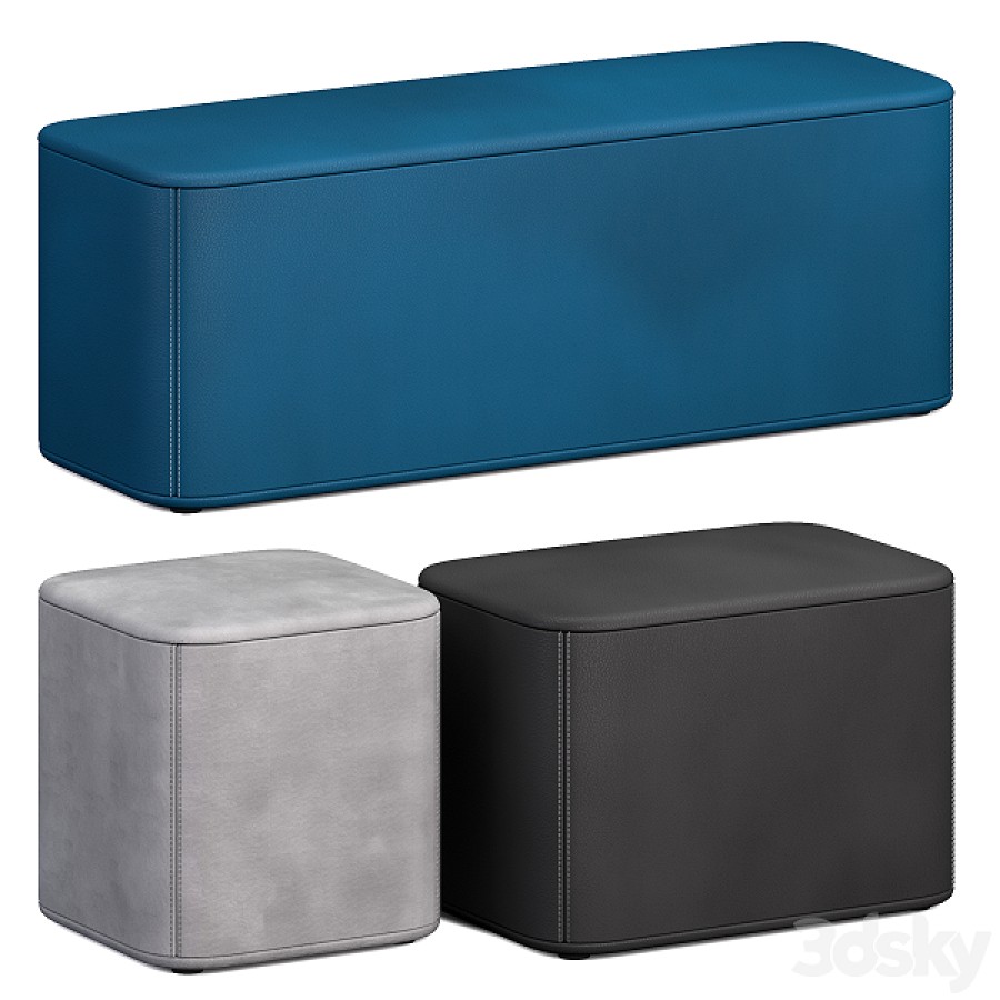 Poufs 3D Model for VRay, Corona | CGMood