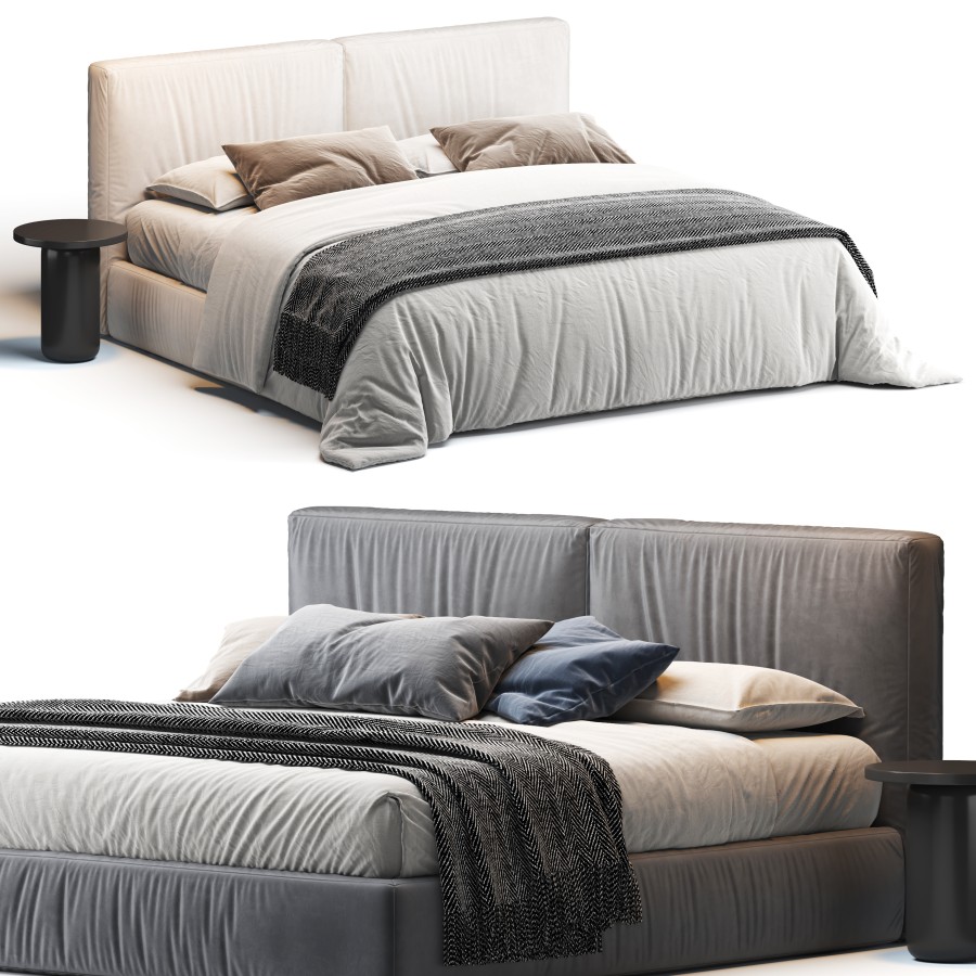 Zico Bed - 3D Model for VRay, Corona