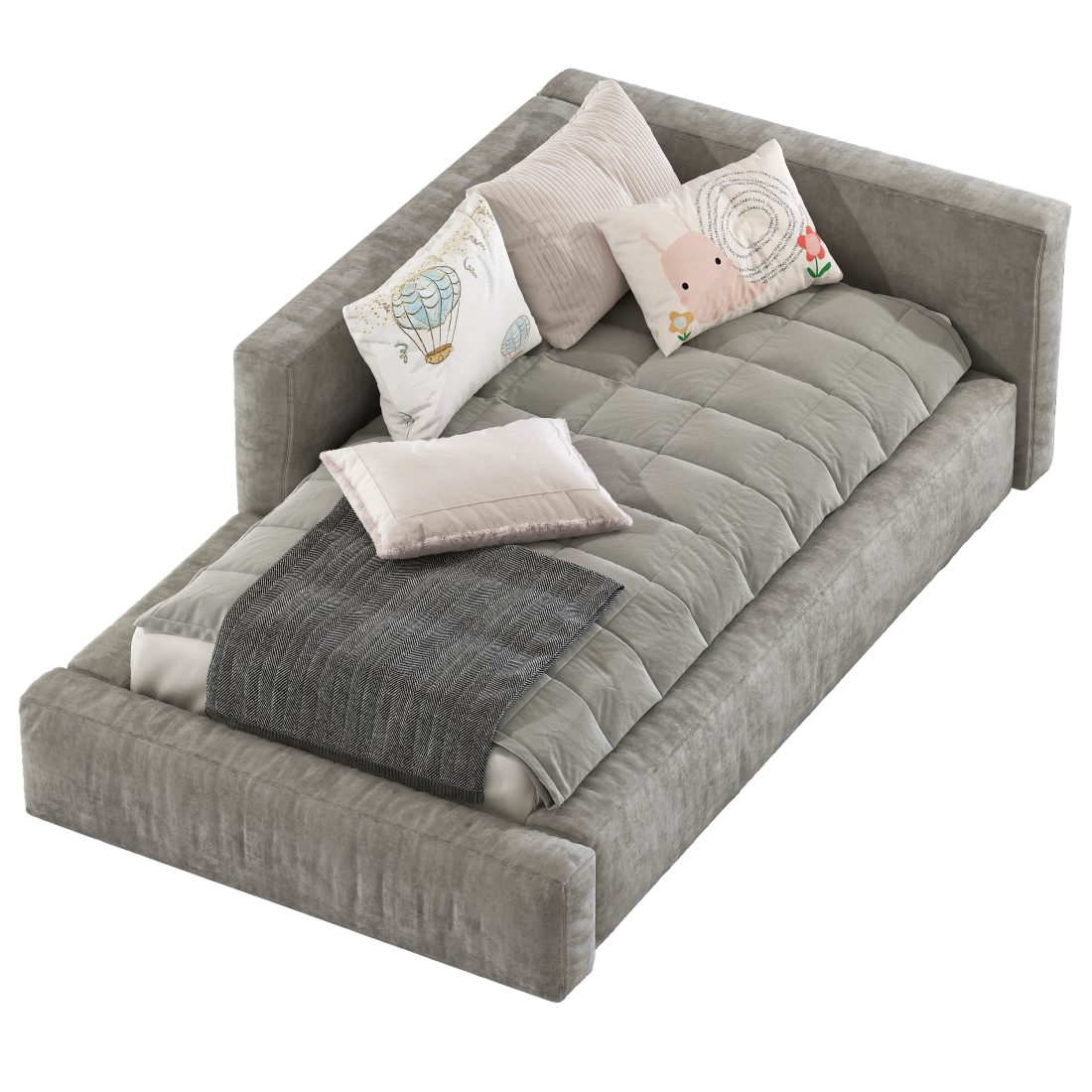 Set 248 Modern Style Sofa Bed - 3D Model for VRay, Corona