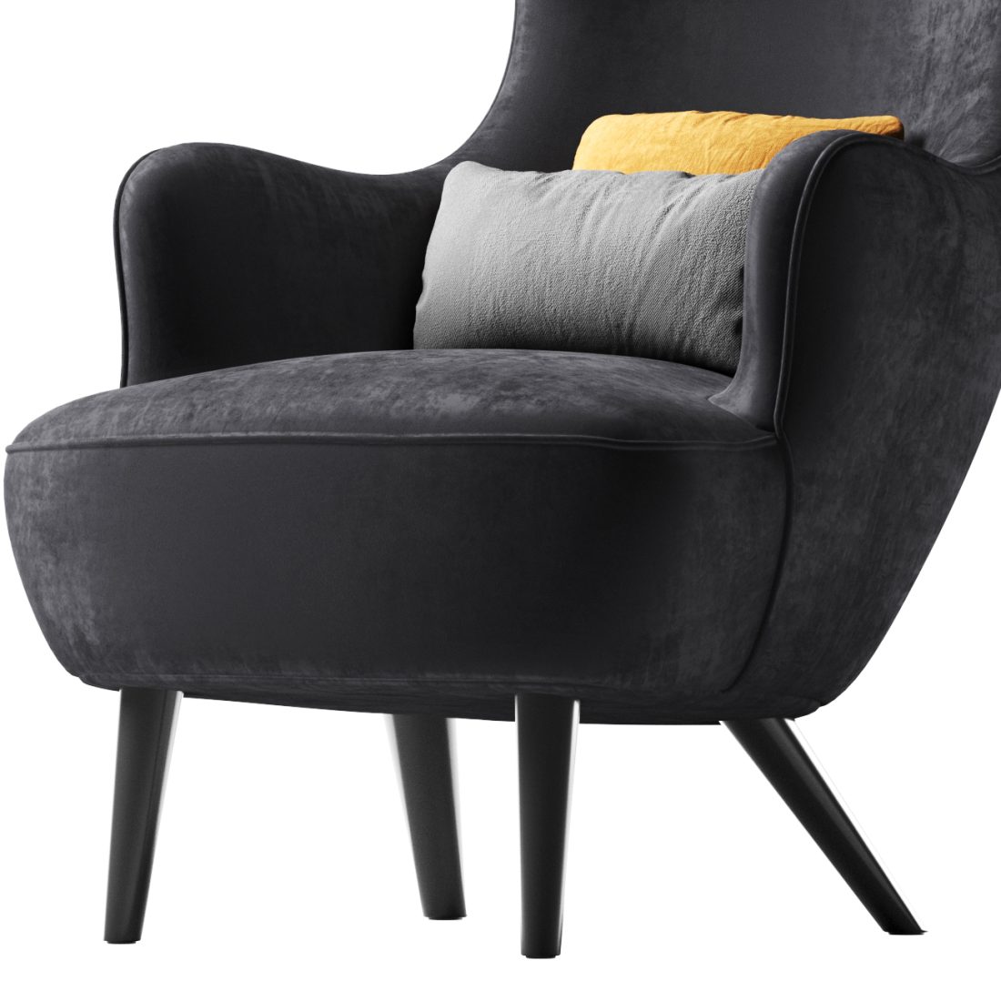 Wingback Chair - 3D Model for Corona
