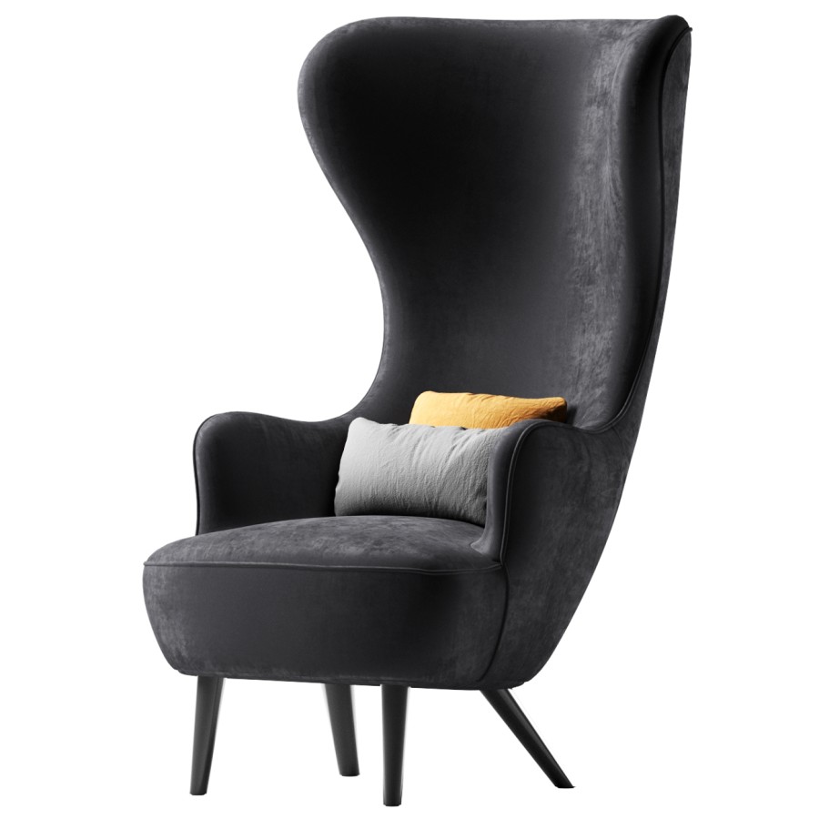Wingback Chair - 3D Model for Corona