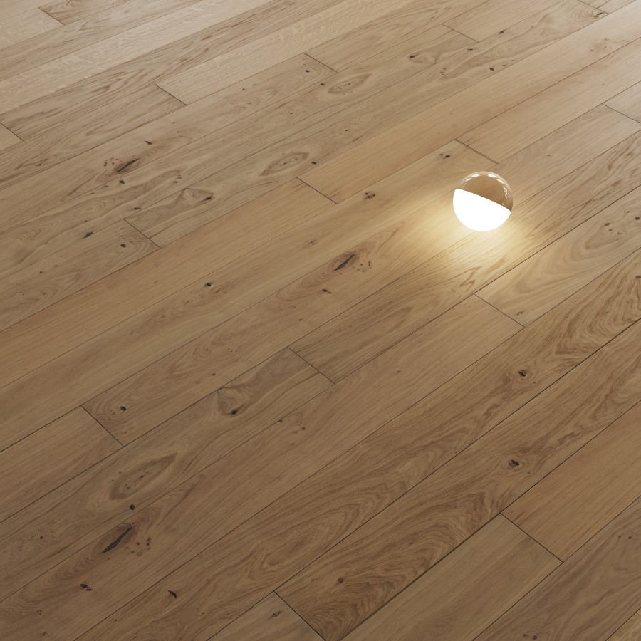 Oak Nouveau White - Waxed Wood - 3D Model for VRay