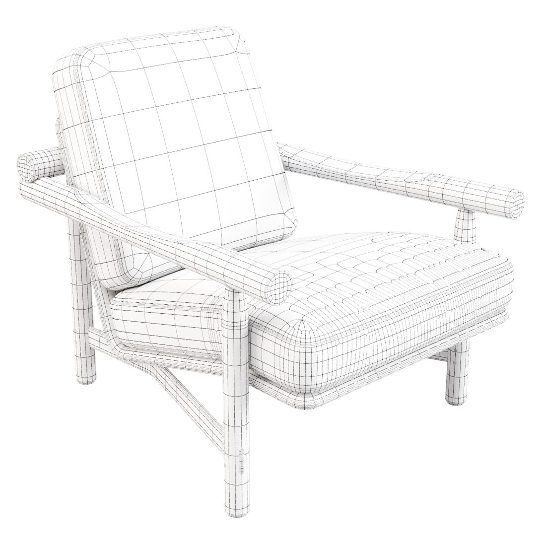District Eight: Stilt - Armchair - 3D Model for Corona