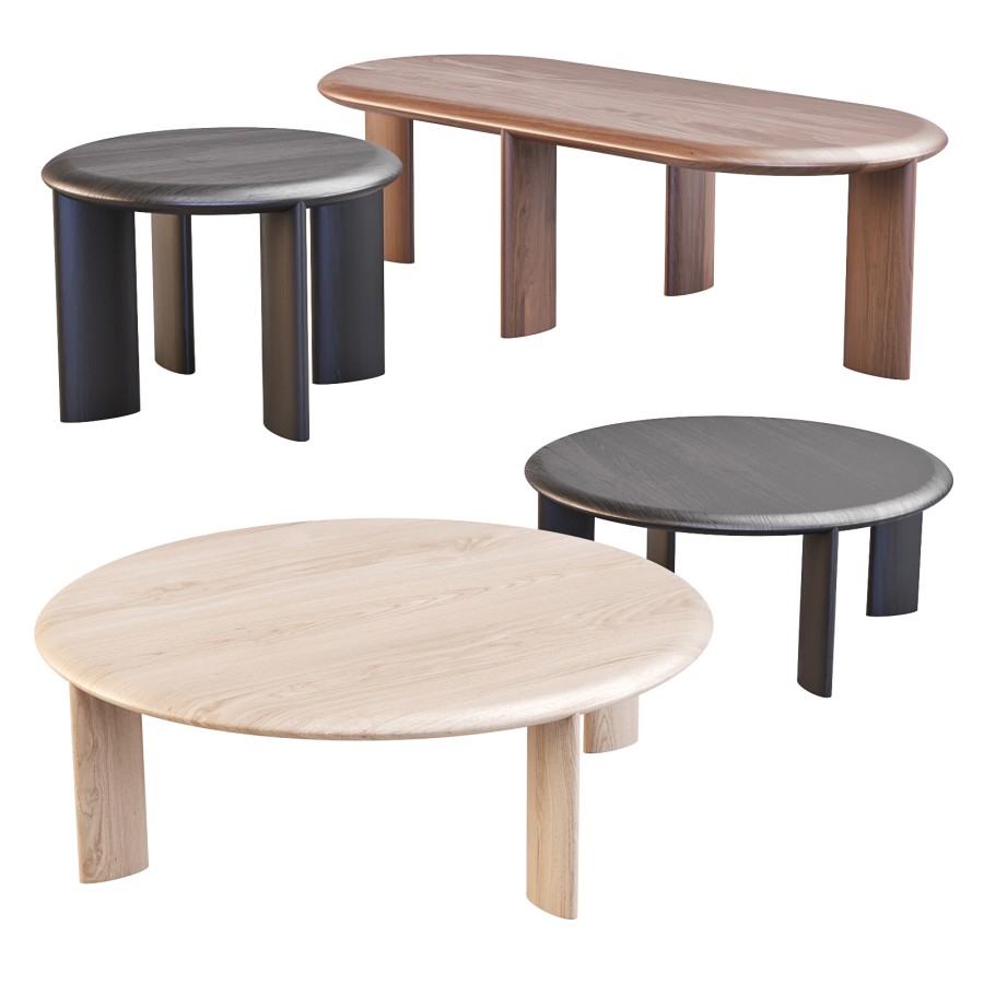 Ercol-l.ercolani: Io - Coffee And Side Tables - 3D Model for Corona