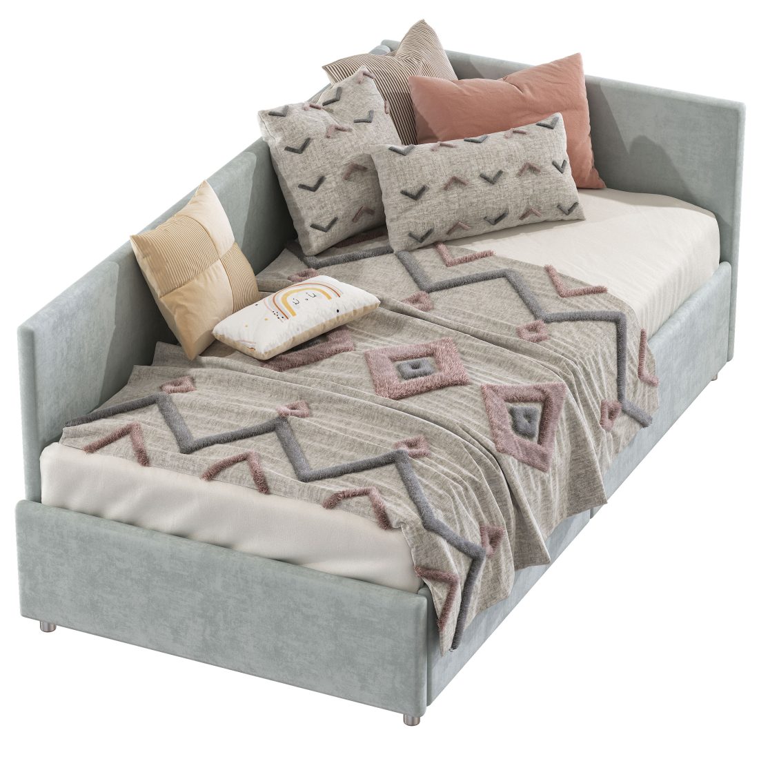 Set 249 Sofa Bed Queer Eye Charis - 3D Model for VRay, Corona