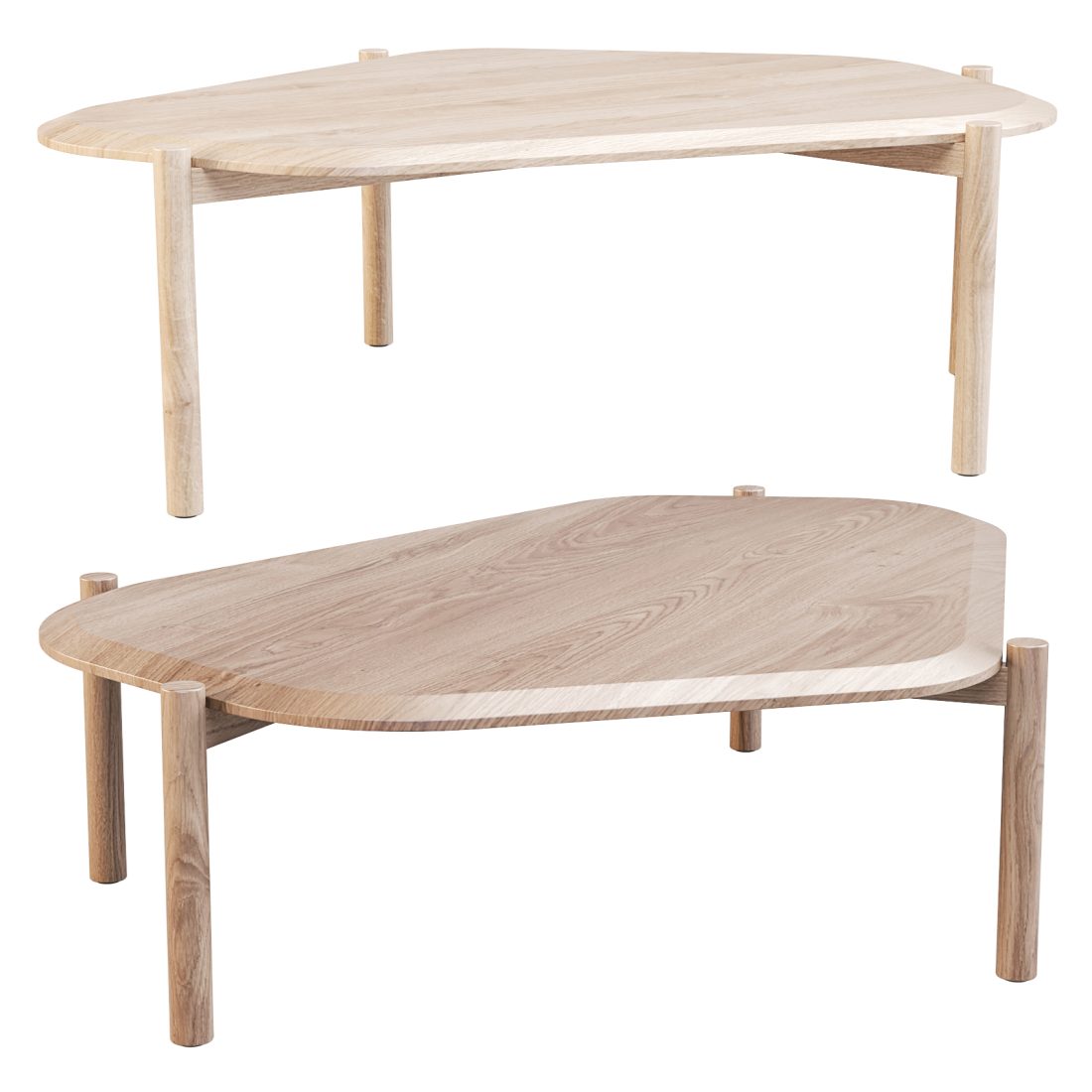 Bolia: Island - Coffee And Side Table - 3D Model for Corona