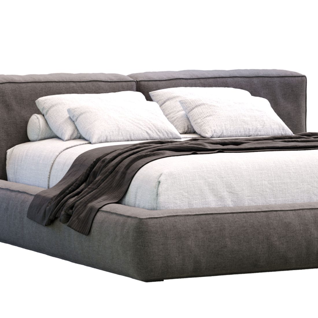 Fluff Bed By Bonaldo - 3D Model for Corona